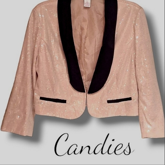 Candie's | Jackets & Coats | Candies Pink Sequins Jacket Xl | Poshmark